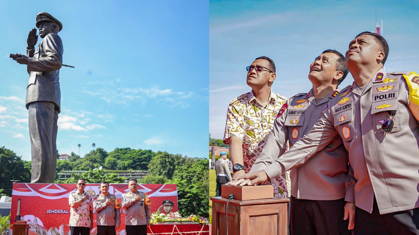 Monumen Patung Jenderal Polisi Hoegeng Iman Santoso Resmi Berdiri di ...